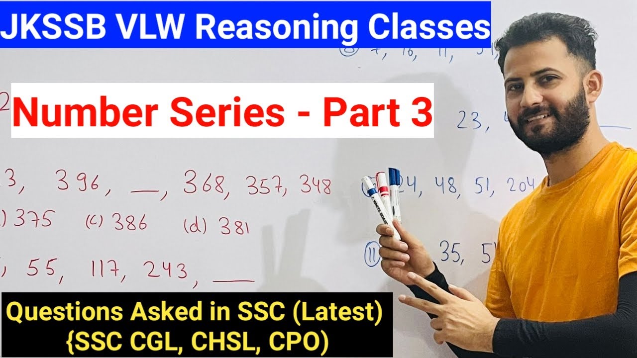 Number Series - Questions Asked in SSC Exams (Latest) // Part 3 ...