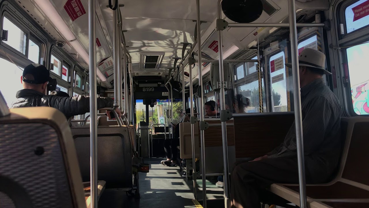 SF MUNI 2000 Neoplan AN440 8199 On Route M - YouTube