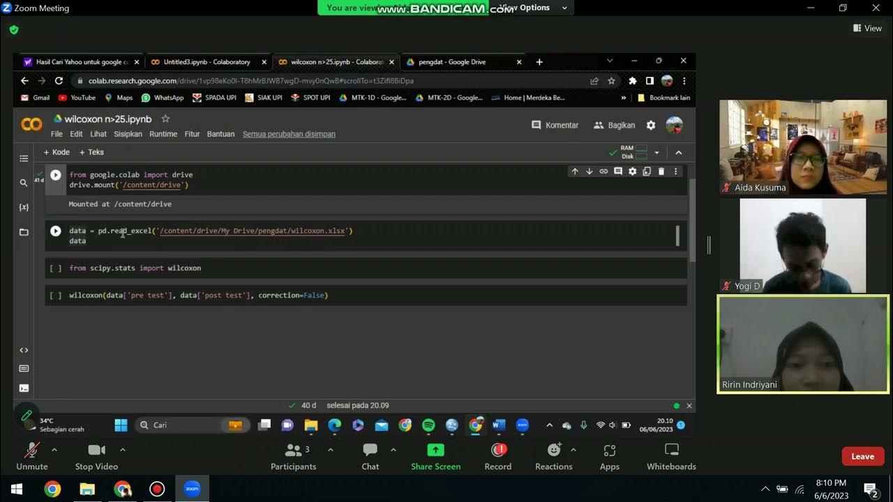 Uji Wilcoxon Menggunakan SPSS dan Python - YouTube