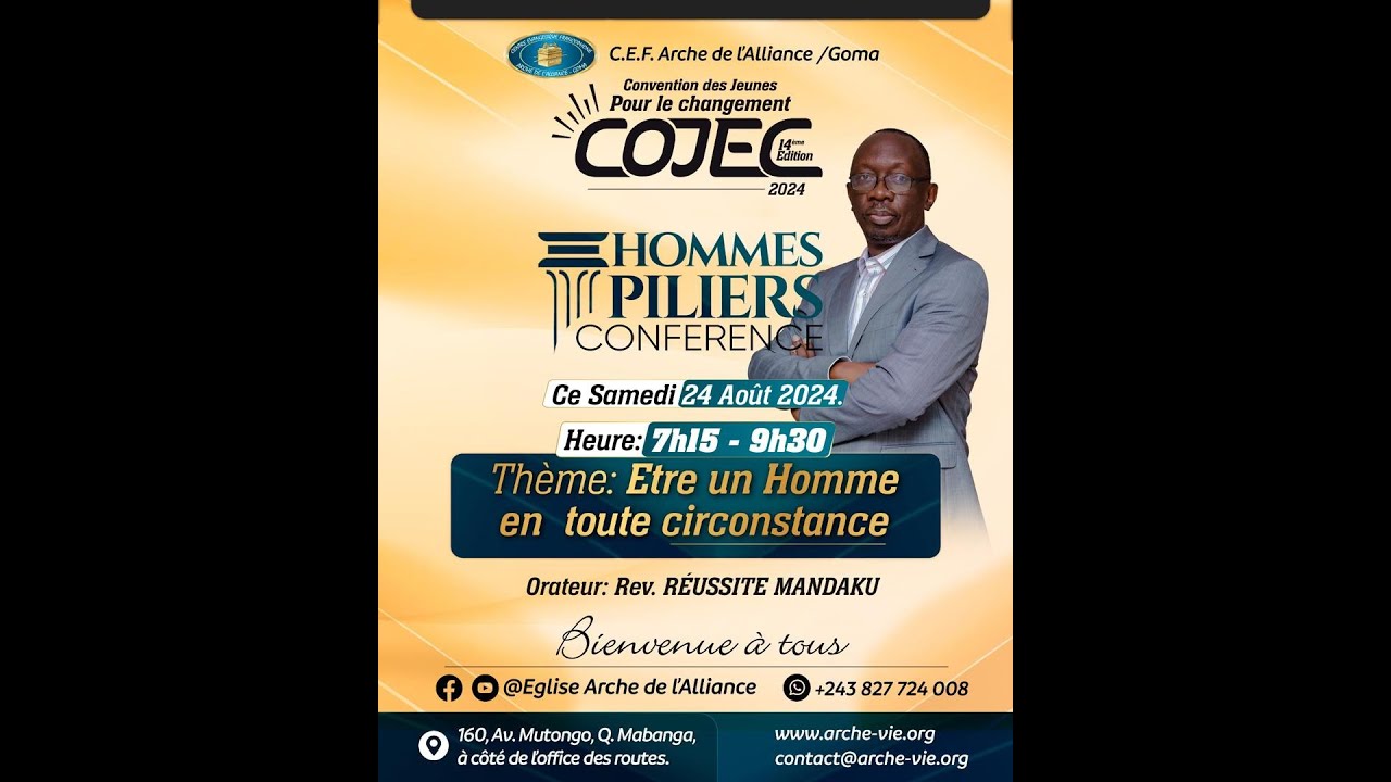 COJEC 2024-JOUR 7 CONFERENCE DES HOMMES PILIERS Avec Rèv Réussite ...