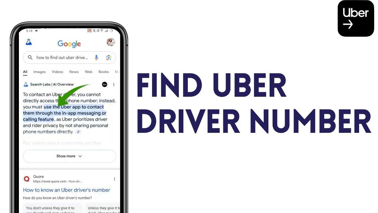 How To Find Uber Driver Number - YouTube