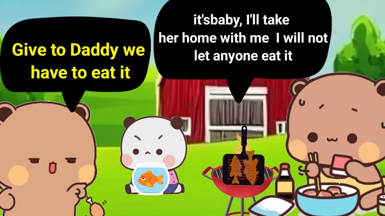 Butter Become Attached To Little fish |Bubu Dudu stories - YouTube