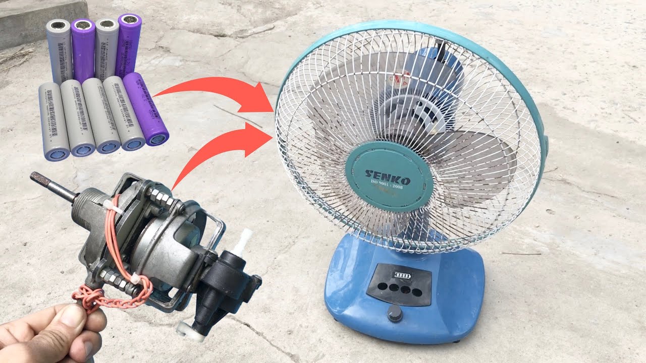 Make a Portable Rechargeable Fan Using Brushless Motor - YouTube