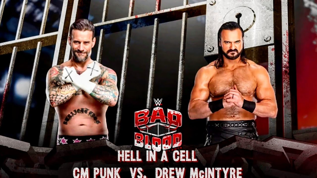 CM Punk vs. Drew McIntyre (Hell In A Cell Match) | Bad Blood 2024 - YouTube