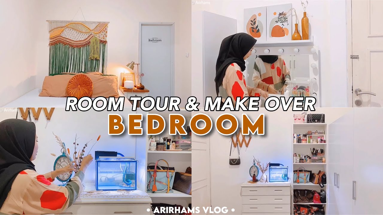 ROOM TOUR BEDROOM | MAKE OVER KAMAR TIDUR | #SHOPEEHAUL - YouTube