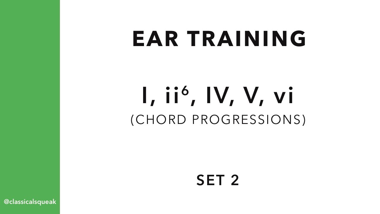 I, ii6, IV, V, vi Chord Progressions (Ear Training) | Set 2 - YouTube