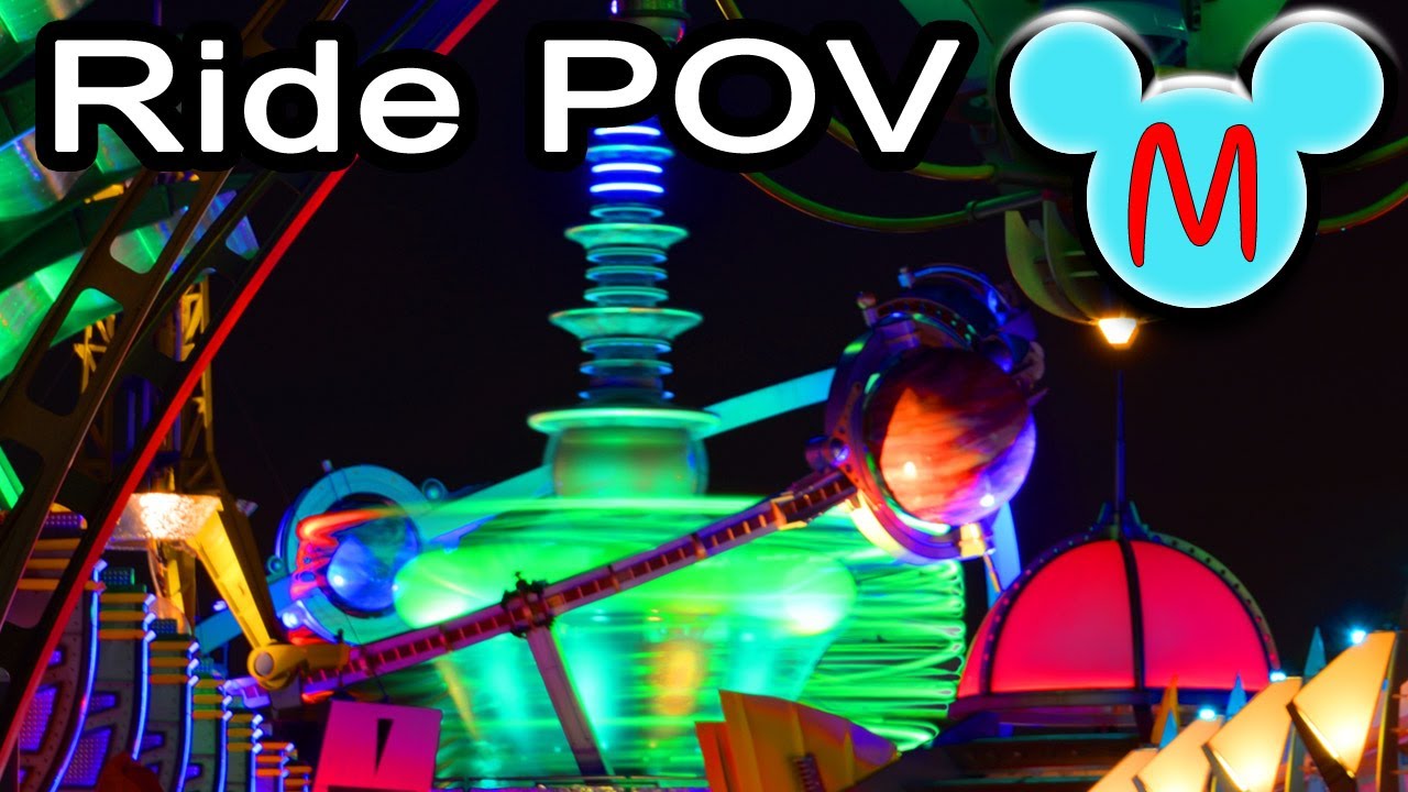 Astro Orbiter POV at Night in the Magic Kingdom at Walt Disney World ...