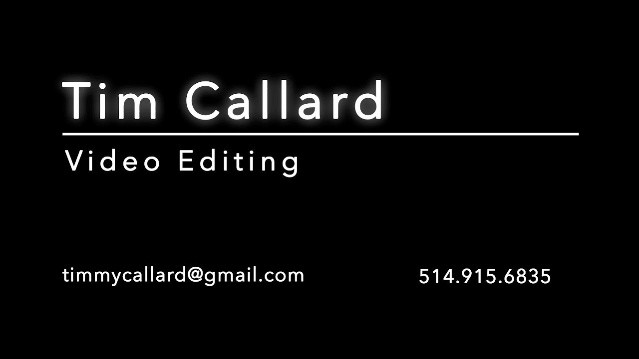 Tim Callard - Editing Reel 2023 - YouTube