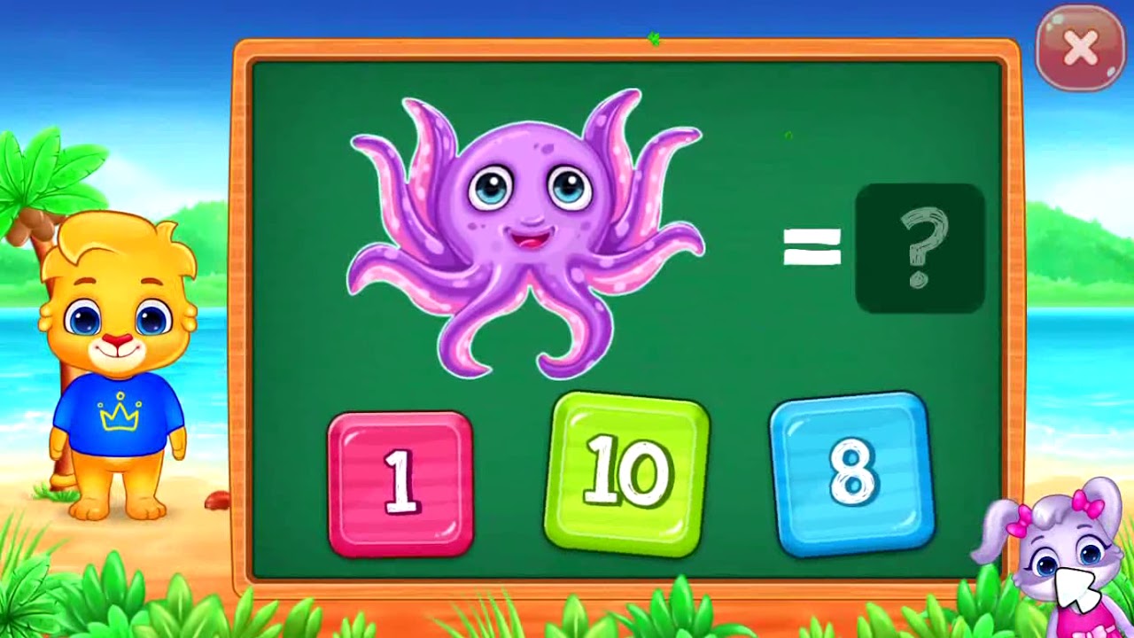 FUN MATH - FUN KID-Math Kids Add, Subtract, Count and Learn - YouTube