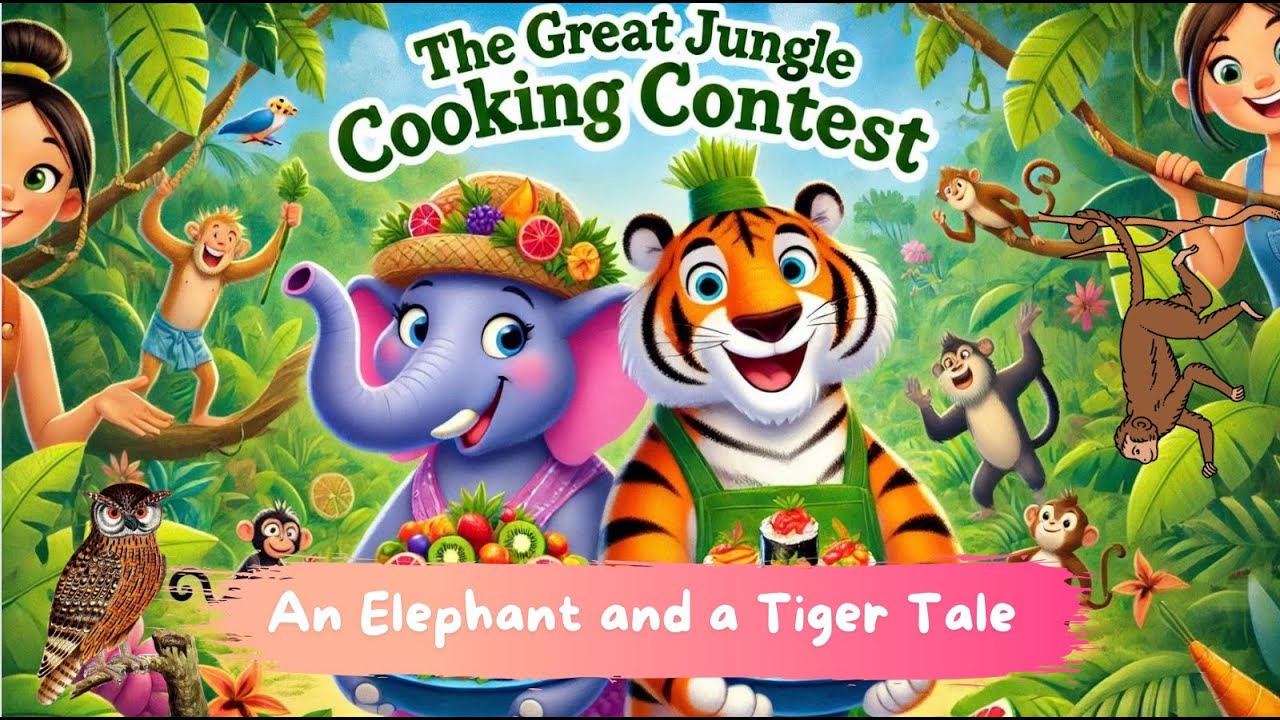 The Great Jungle Cooking Contest| An Elephant and a Tiger Tale ...