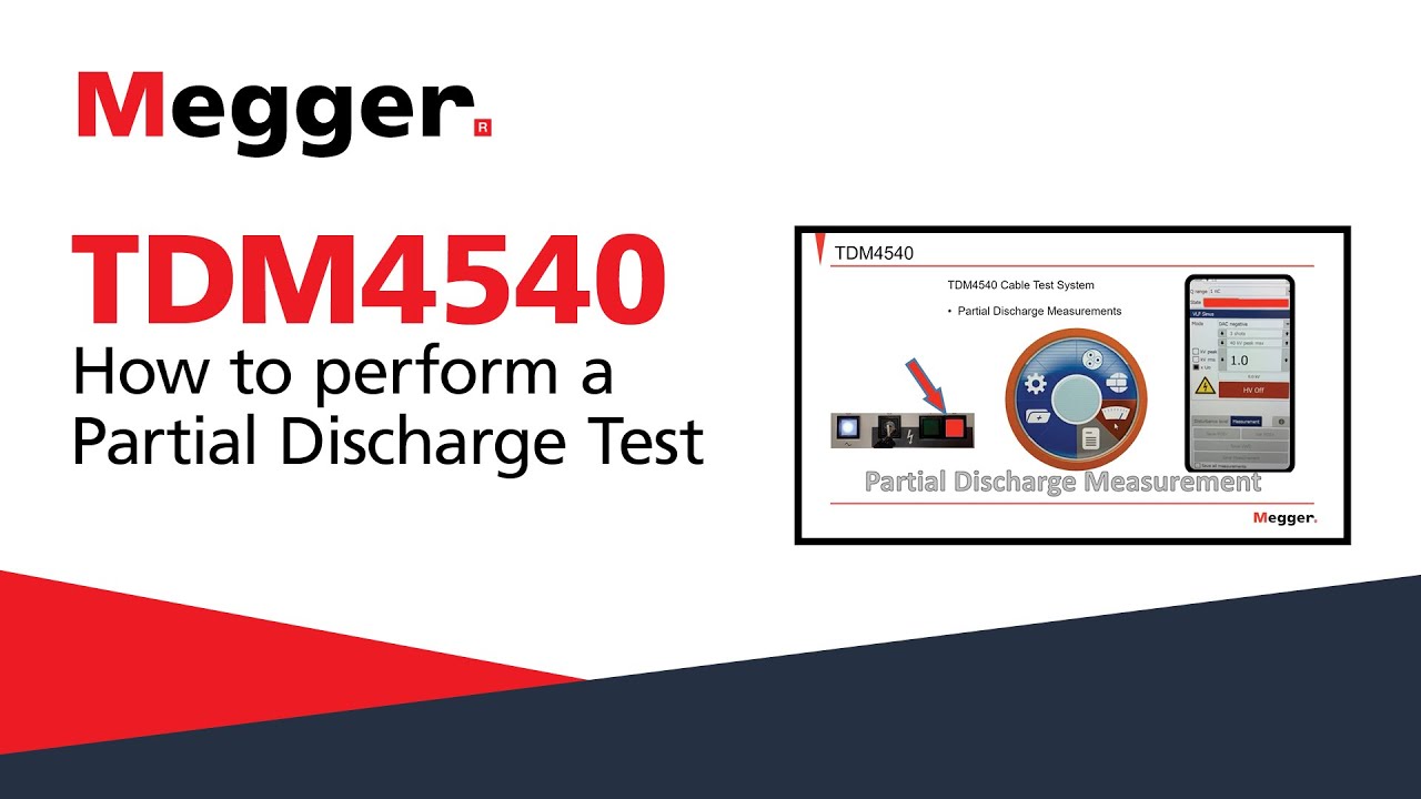 How to perform a Partial Discharge Test with the TDM4540 - YouTube