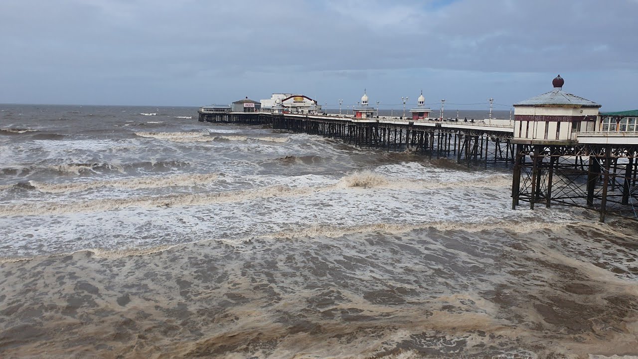 High Tide High Waves High Winds This Is Blackpool - YouTube