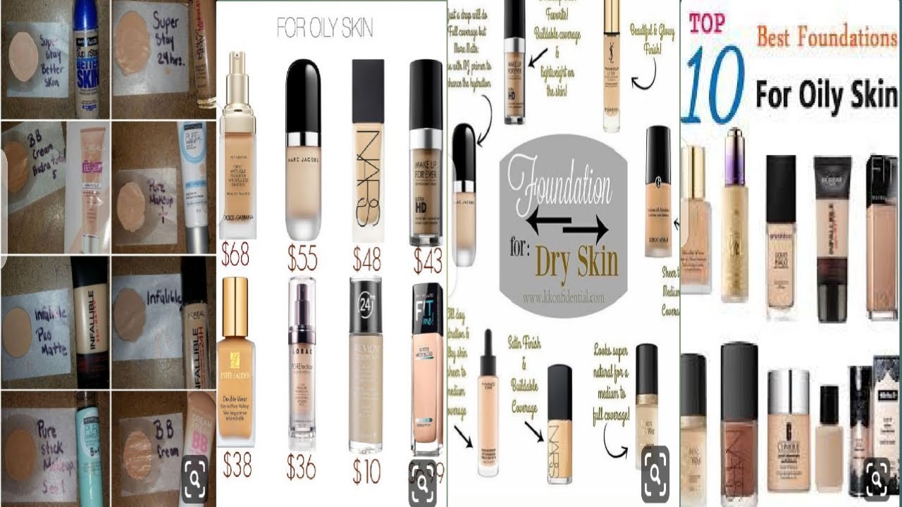 How to choose foundation different types of skin # - YouTube