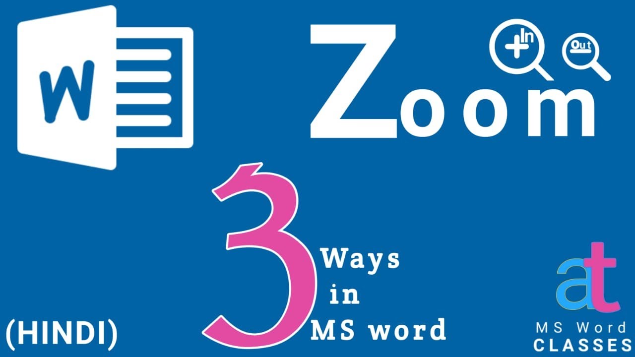 ms word zoom how to zoom in ms word ms word zoom shortcut - YouTube