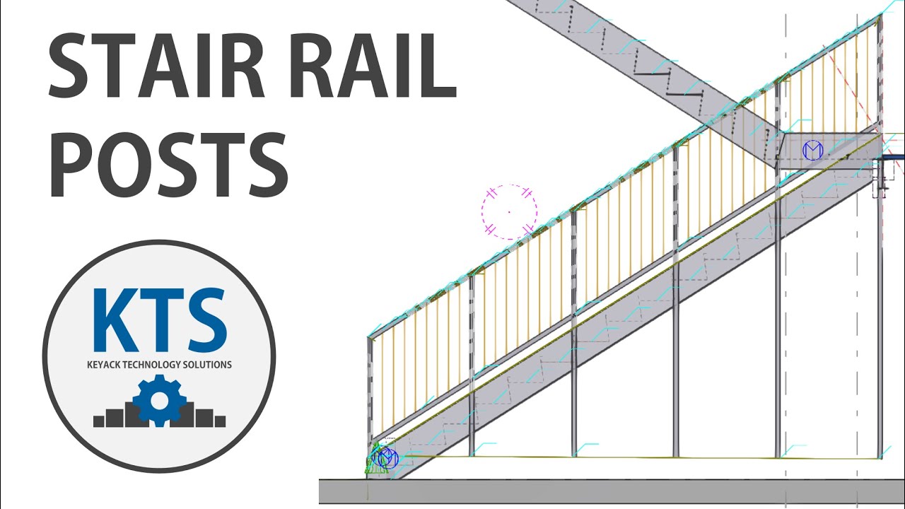 Keyack Tech - Stair Rail Posts in Tekla Not Cutting - YouTube