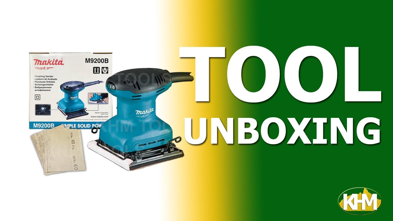Makita MT M9200B Finishing Sander 112x102mm 180W Quick Unboxing - YouTube