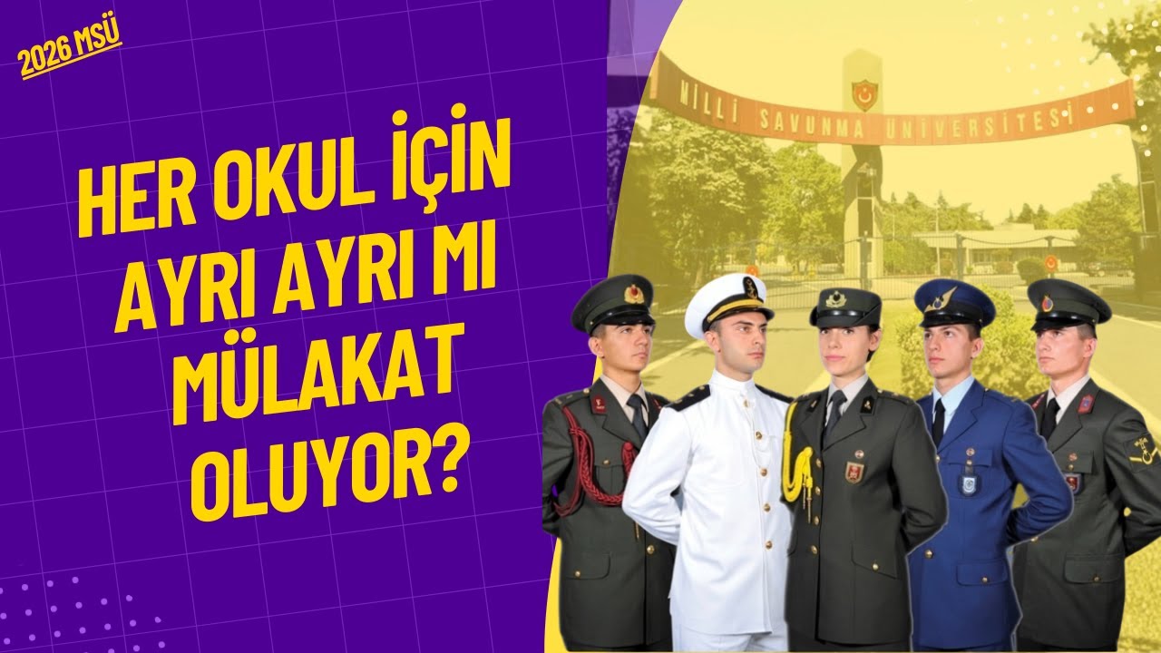 HER OKUL İÇİN AYRI AYRI MI MÜLAKAT OLUYOR? 2026 MSÜ - YouTube