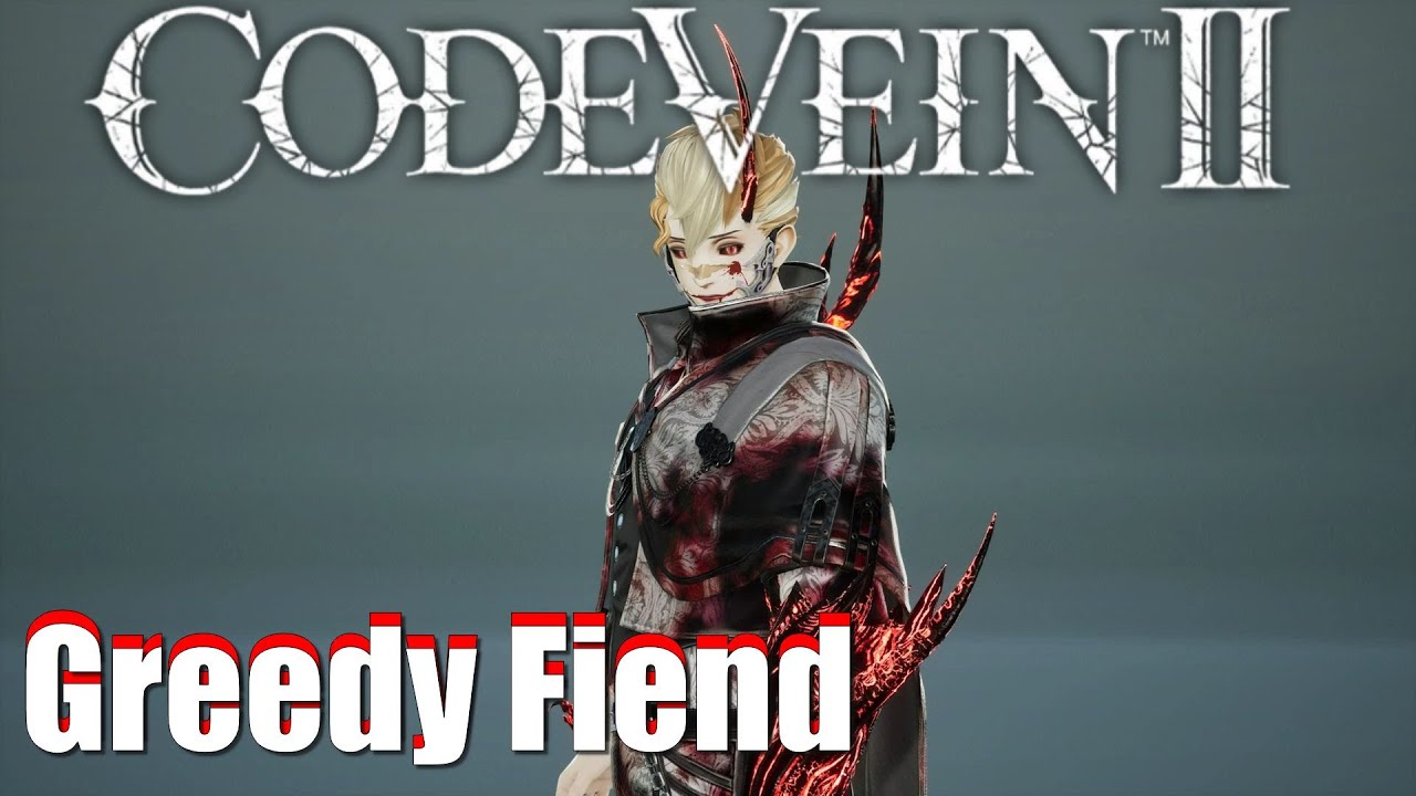 Code Vein 2 Male Character Creation Greedy Fiend - YouTube