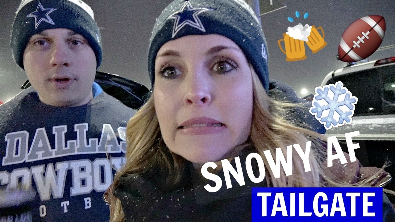 Freezing all day for Sunday Night | Cowboys/Giants Tailgate - YouTube