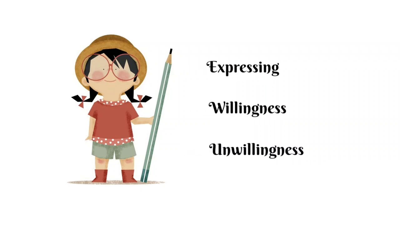 Expressing Willingness and Unwillingness 📙 - YouTube