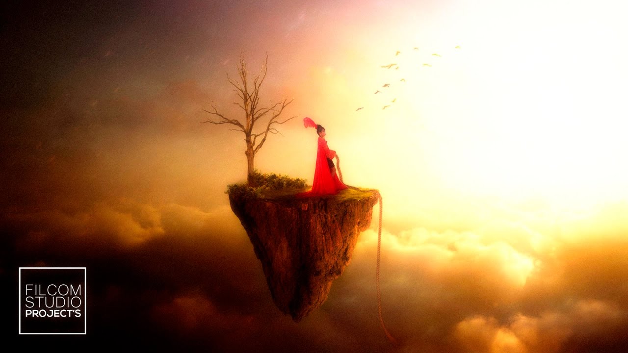 Manipulation Tutorial Floating Land - Photoshop CS6 Full - YouTube