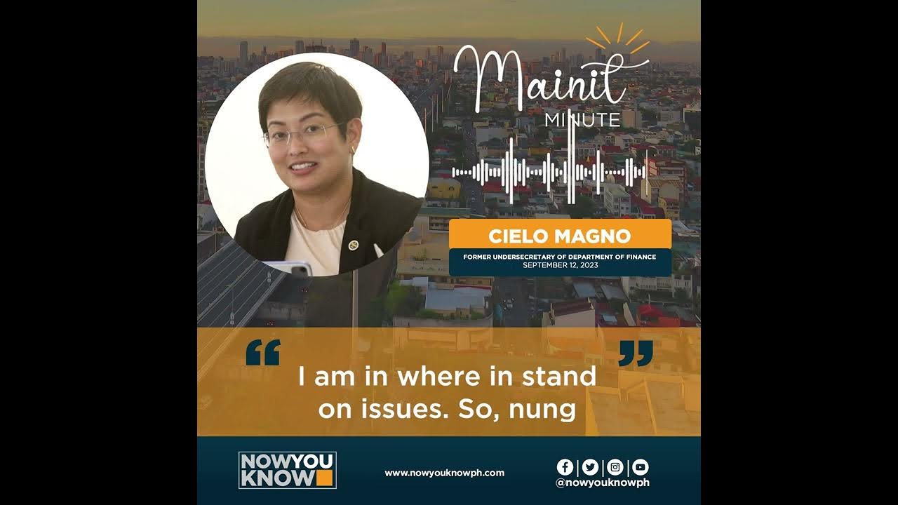 Finance Undersecretary Cielo Magno, bakit nag-resign? - YouTube