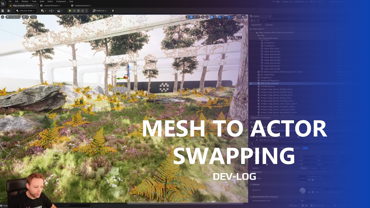 Unreal Engine 5 Mesh To Actor Swap Use Millions Of Actors In Your World Games By Hyper