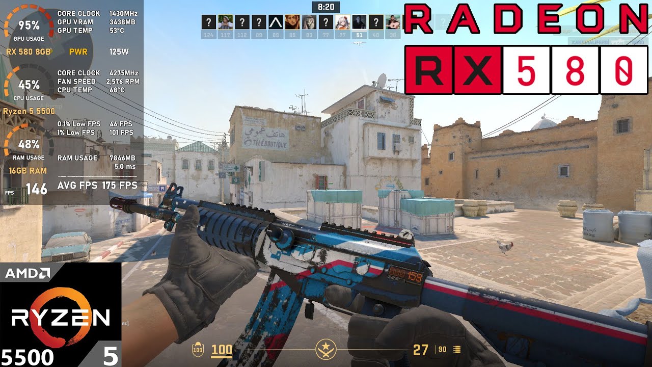 Counter-Strike 2 : RX 580 8GB (tested in 2024) - YouTube