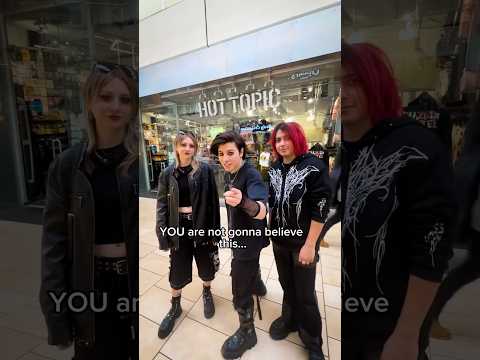 YOU WONT BELIEVE WHAT WE FOUND IN HOT TOPIC 😳🔥 #emo #hottopic #goth #alternative #tx2 #rock #alt