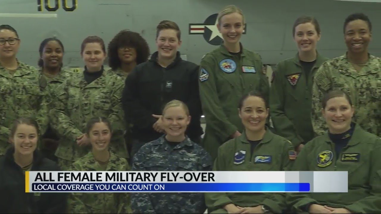 All Female military fly-over - YouTube