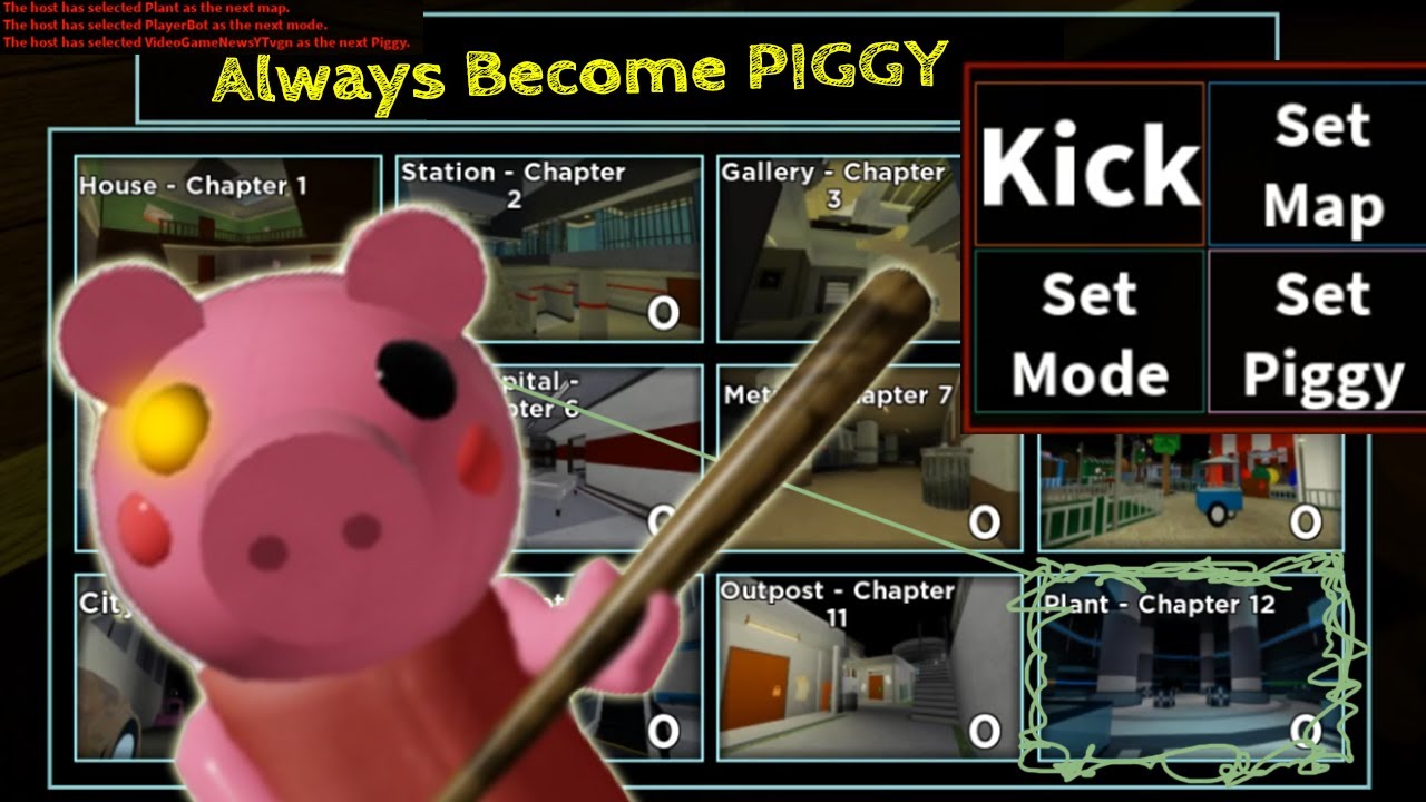 ROBLOX PIGGY NEW UPDATE VIP COMMANDS - Always Become PIGGY - YouTube