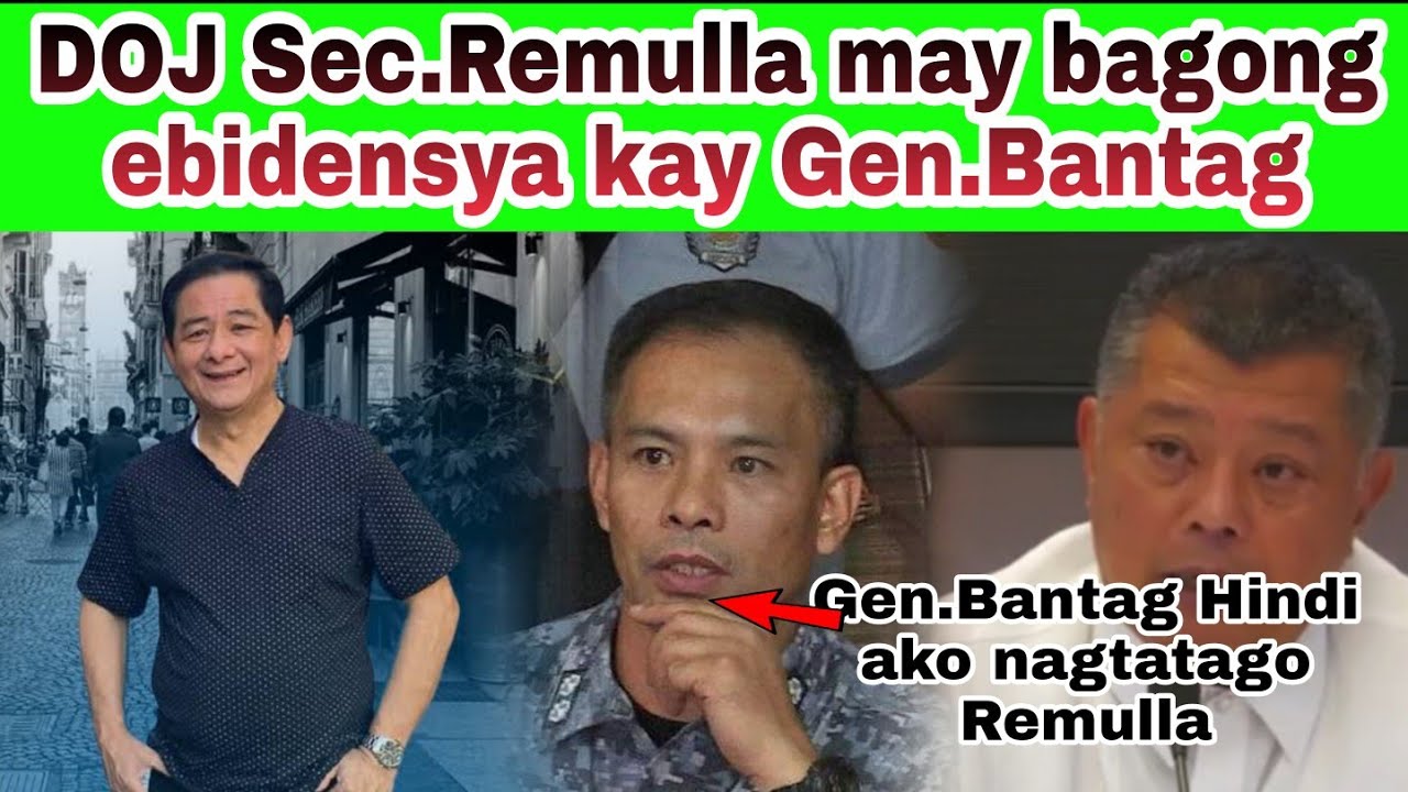 DOJ Sec.Remulla may bagong Ebidensya Gen.Bantag sigurado Mastermind ...
