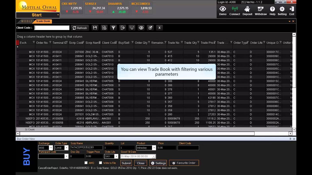 Trade Book Demo 01 - YouTube