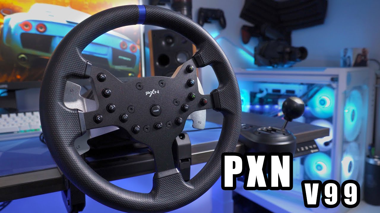 Best Budget Racing Wheel Under $200! PXN V99 Review – Wheel, Pedals ...
