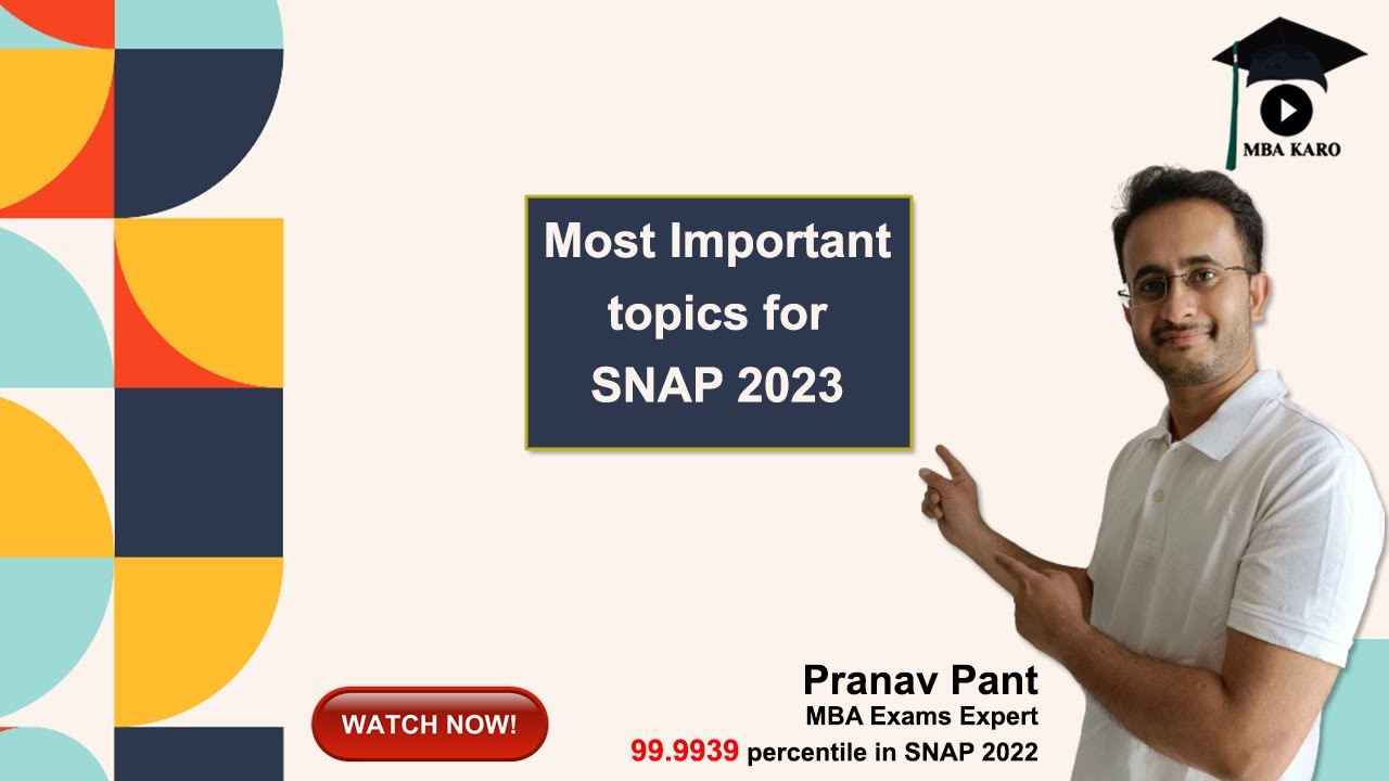 SNAP 2023 Exam: Complete Syllabus Breakdown | Key Topics You Must ...