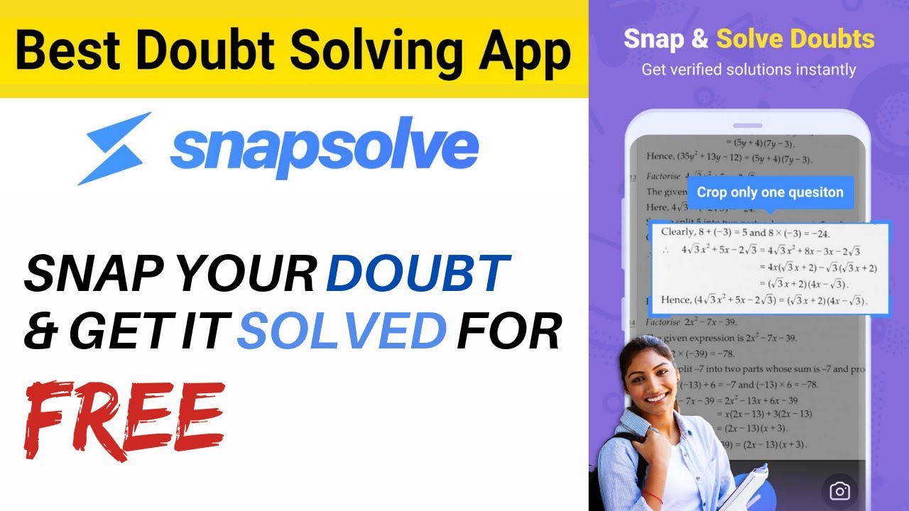 Best Doubt Solving App | Solve PCMB doubts in an Instant | Snapsolve # ...