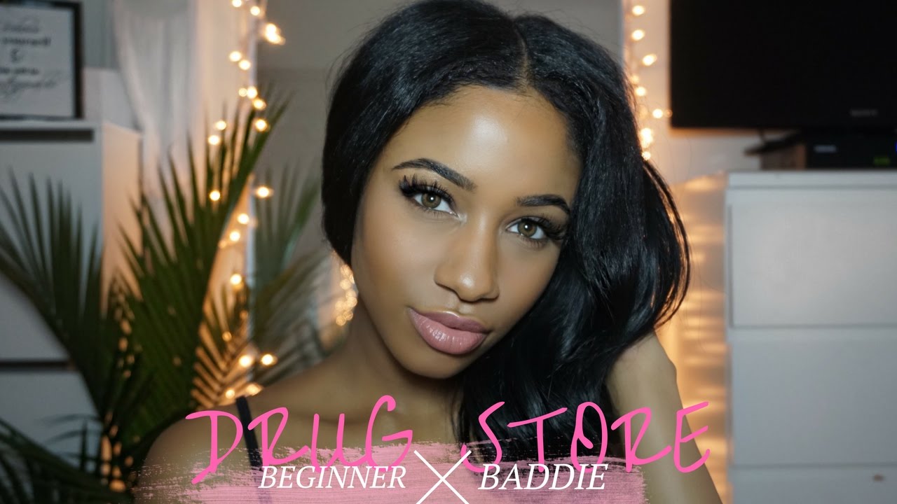 Easy Drug Store Baddie Make up for Beginners | - YouTube