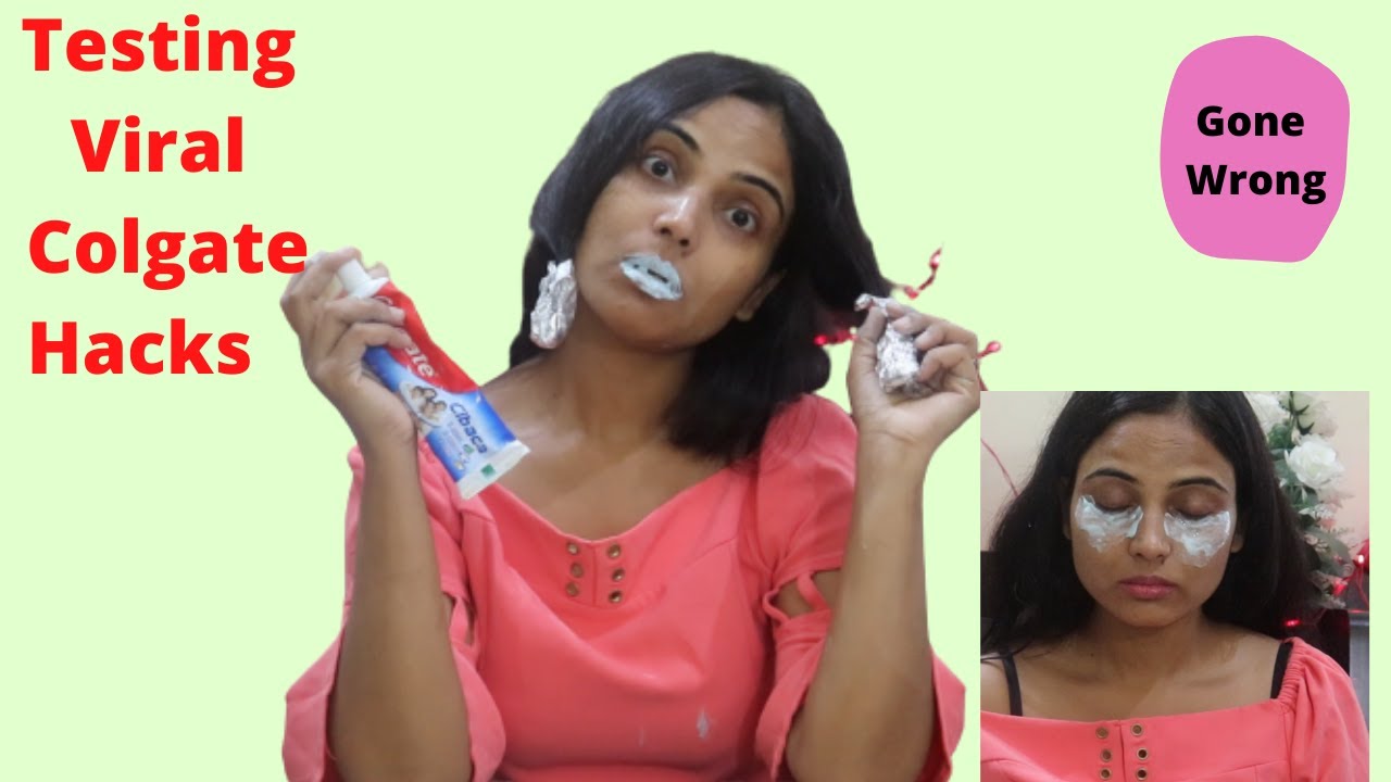 Testing out *Viral*COLGATE Beauty & hair hacks by 5 minute craft ...