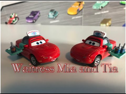 Disney Cars Waitress Mia and Waitress Tia (Blue Desert 2-Pack) - YouTube