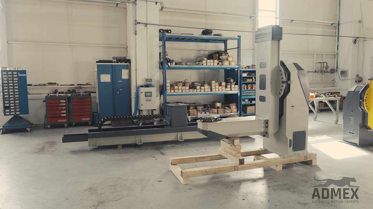 ADMEX SPN-L Robot Positioner and STN Robot Motion Track - YouTube