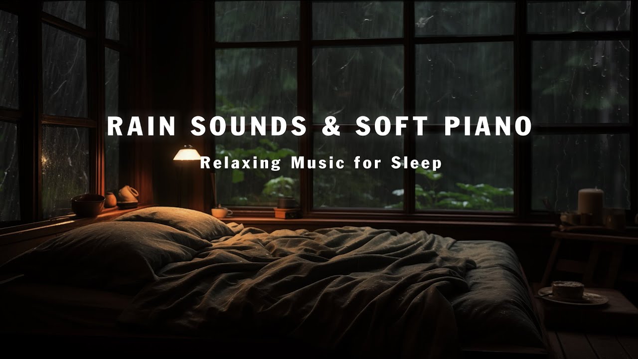 Relaxing Sleep Music with Rain Sounds - Looking the Rain Fall in the ...