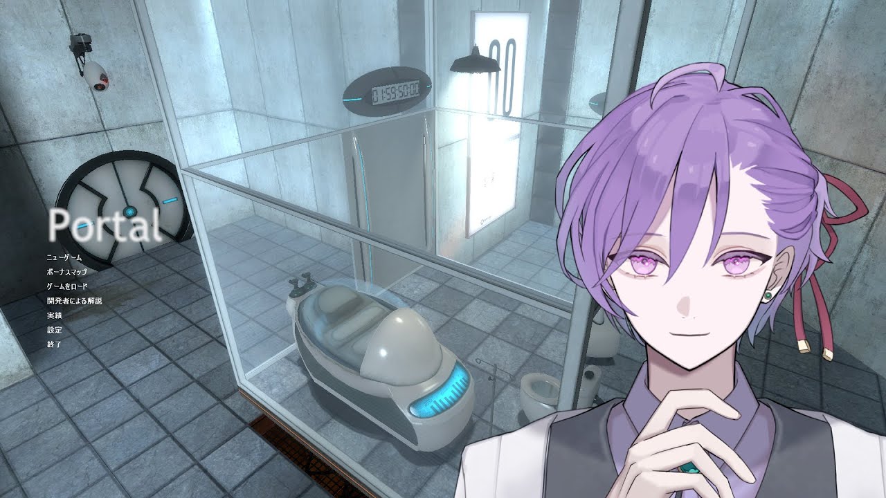 ゲーム配信 #vtuber 】portal遊びます。※ネタバレ注意【#男性vtuber #藤野さつき】 - YouTube