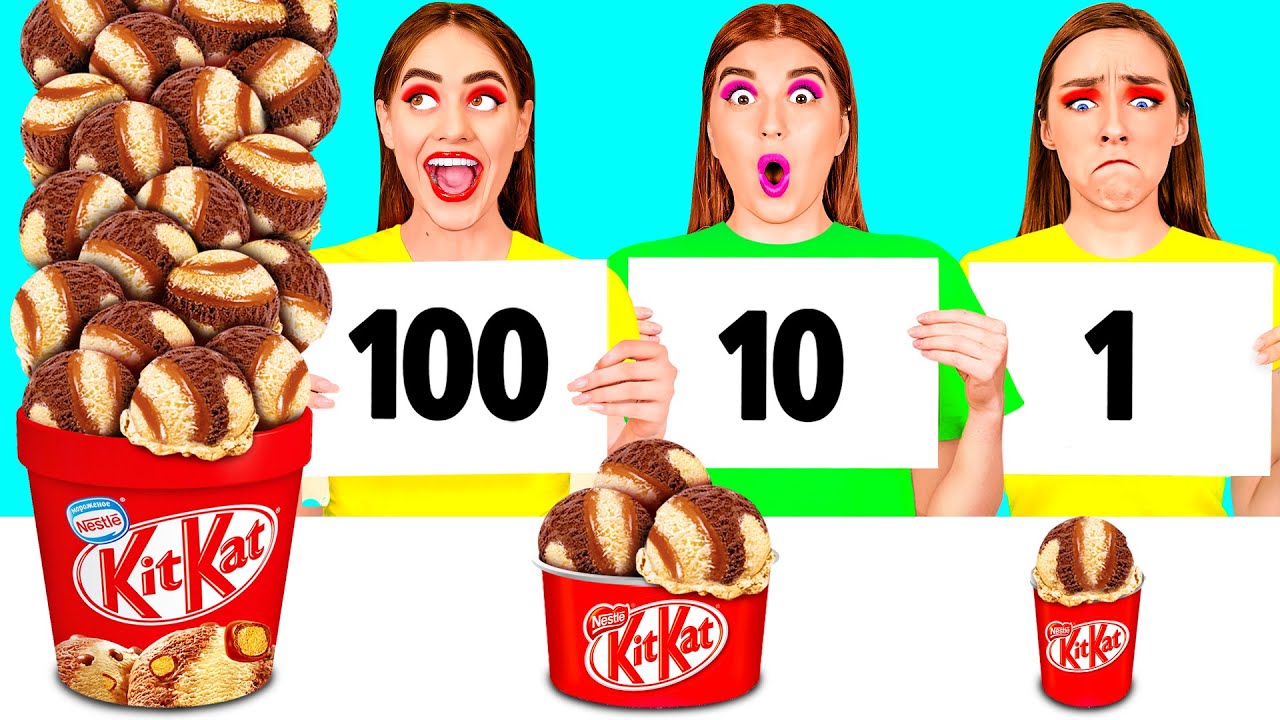 100 Layers of Food Challenge #4 by DaRaDa Challenge - YouTube