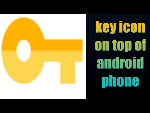 how to remove key icon on top of android phone - YouTube