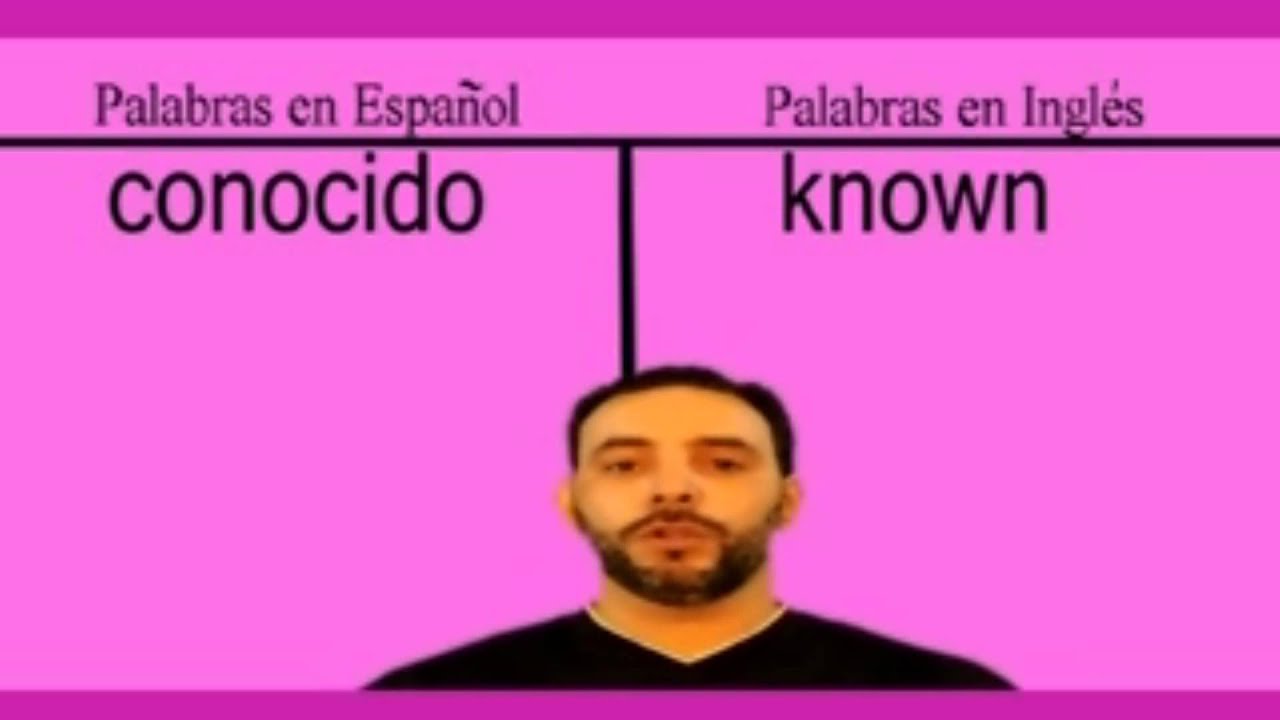 Cómo se dice ( known - conocido ) en Ingles - YouTube