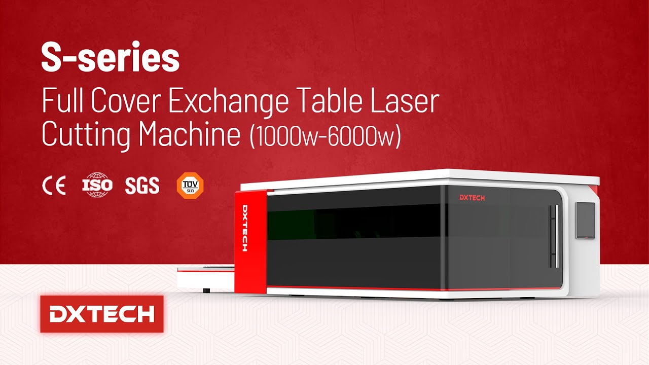 DXTECH Powerful Full Enclosed Fiber Laser Cutting Machine - YouTube