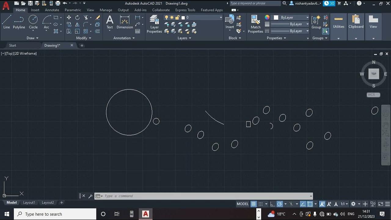 Use of FILLET, TRIM, EXTEND, XL(H and V), MOVE, COPY and PASTE, MIRROR and ROTATE Command in ...