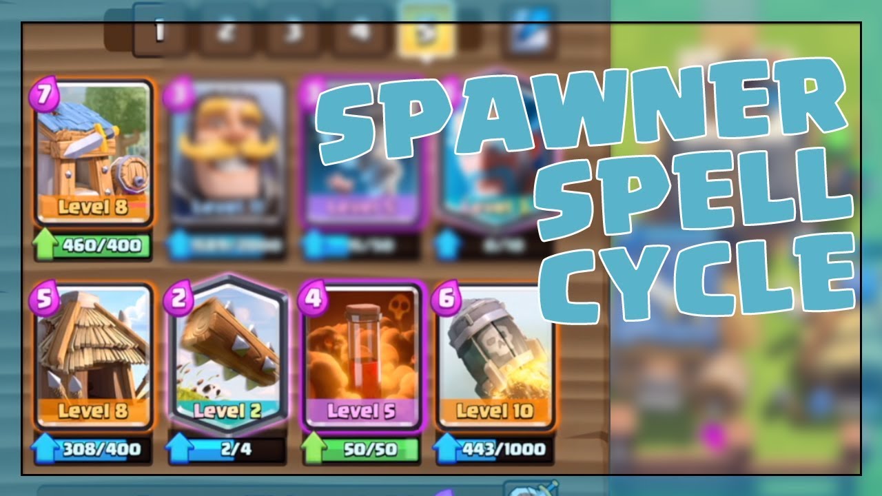 SPAWNER + SPELL CYCLE OP?! || Clash Royale Spell Cycle Spawner Troll ...