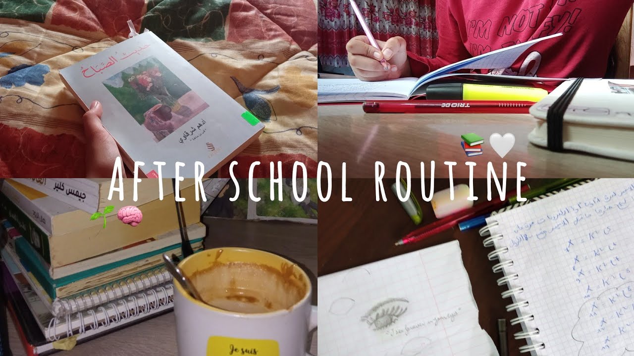 After school routine 🤍📚روتيني ما بعد المدرسة - YouTube