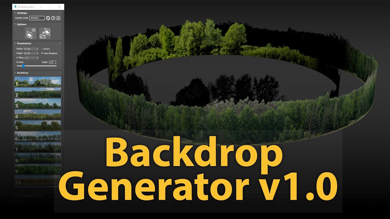 Backdrop Generator v1.0 - YouTube